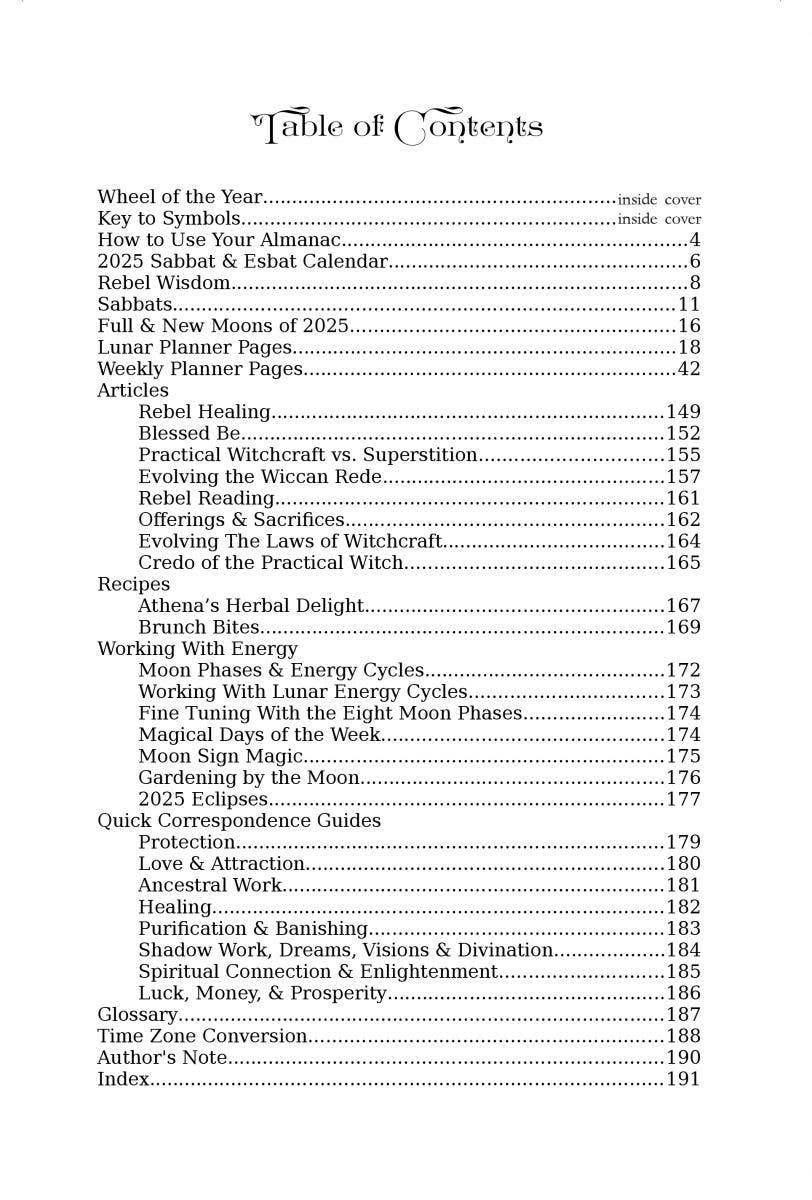 Practical Witch's Almanac 2025: Rebel Wisdom – EarthandBone