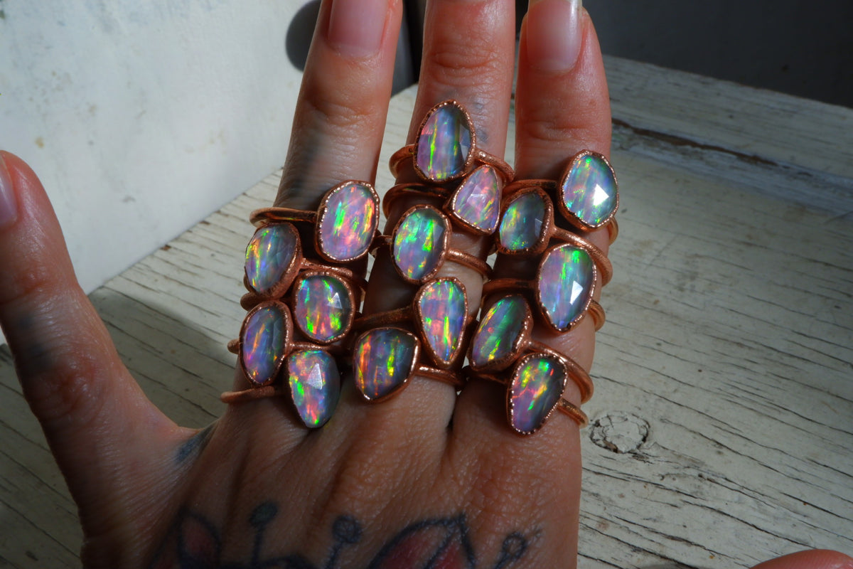 Light Pixie Aura Opal – EarthandBone