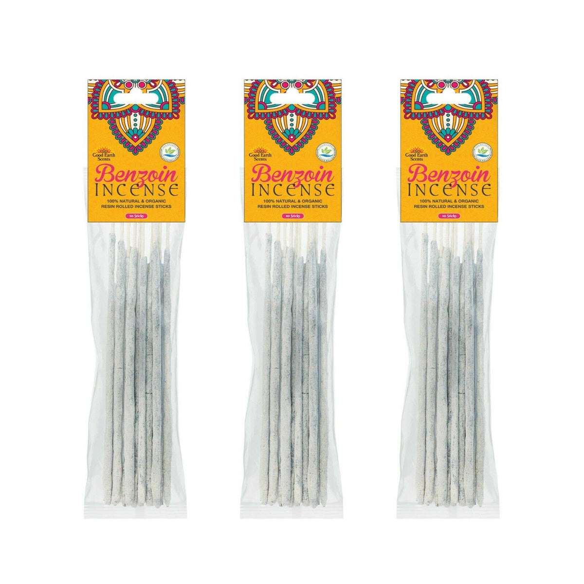 Benzoin Artisan Resin Rolled Incense Sticks (10) – EarthandBone
